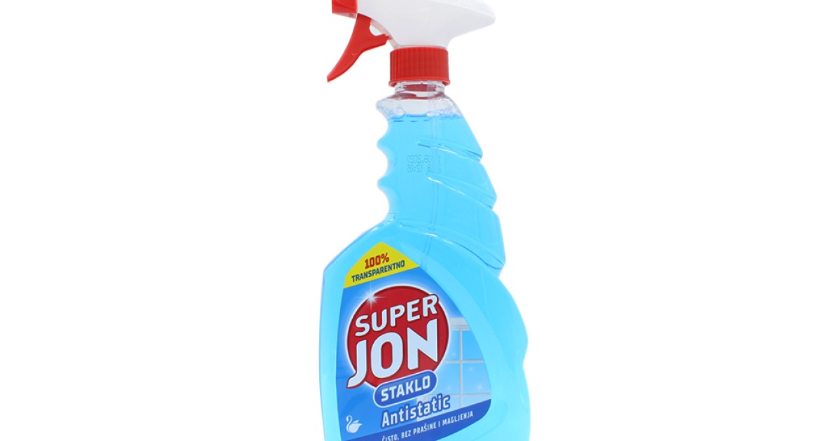 Sredstvo za pranje stakla s pumpicom 650ml Super Jon antistaic